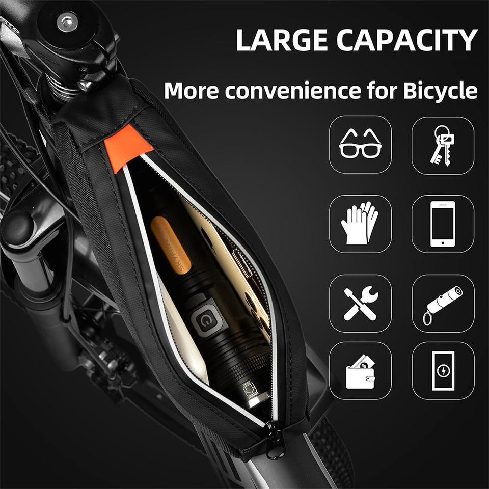 Customized Waterproof Bicycle Front Frame Bag Top Tube Bike Pouch for ...