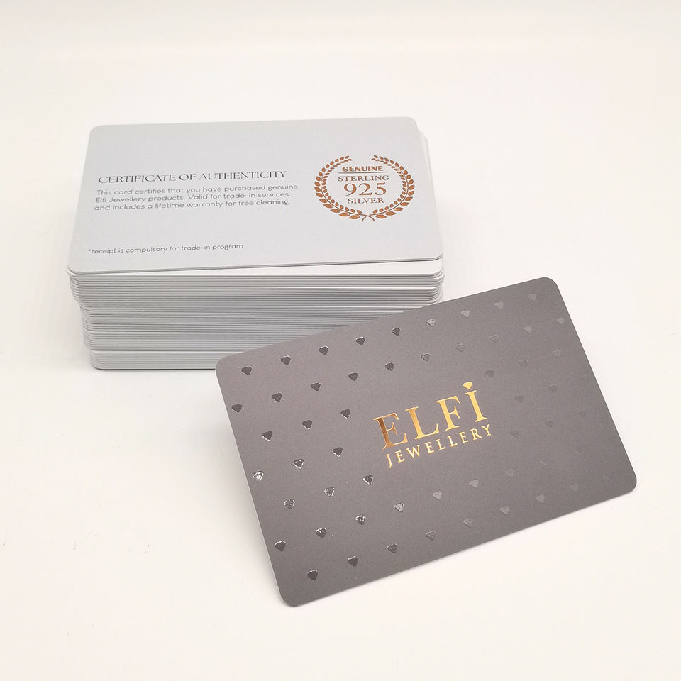 Luxury Matte Black Plastic Lifetime Warranty Card for Watches and ...