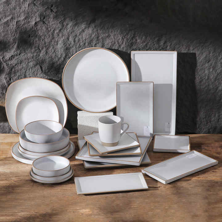 Minimalism Nordic Spots Design Dinning Stoneware Tableware Restaurant ...