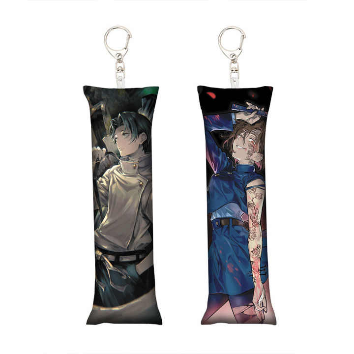 18 Designs Jujutsu Mini Dakimakura Plush Keychains Toys Cosplay Anime ...