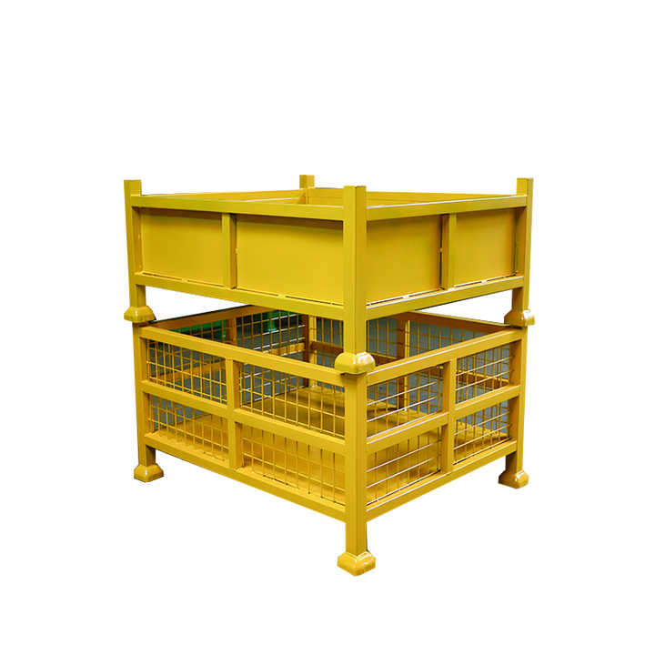 Durable & Stackable Wire Mesh Boxes for Warehouse Logistics