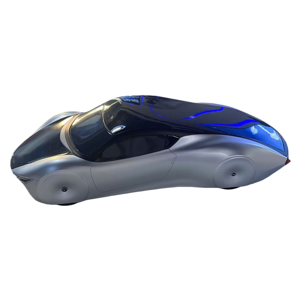 Silver Future Concept Car Model Auto Show Edition Solar Panel Design ...