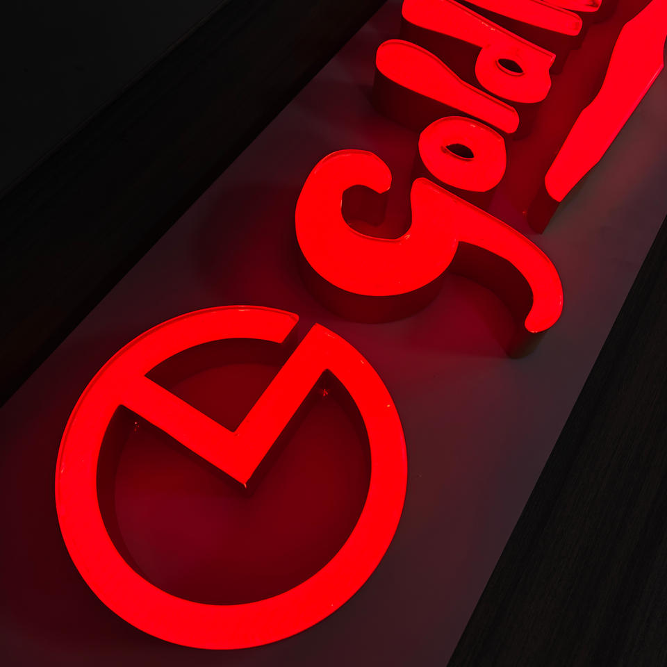 Jelly clear Acrylic Custom 3d Channel Letters Advertising Lights Neon ...