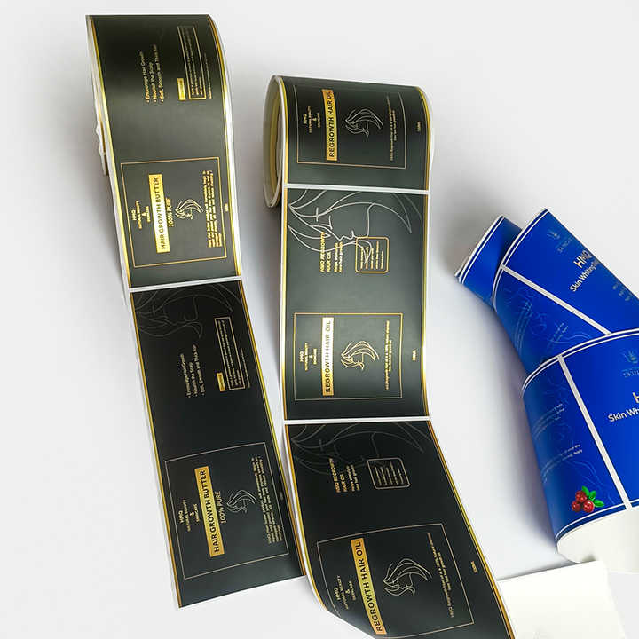 Custom Luxury Waterproof Printing Labels Logo Hair Gel Lotion Bottle ...
