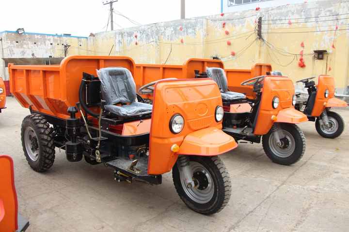 J01 3-Ton Diesel Three-Wheeled Dumper Durable Engine for Daily Heavy ...