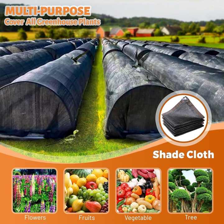 100% HDPE Agricultural Shade Mesh Netting Sun Shade Cloth Outdoor ...