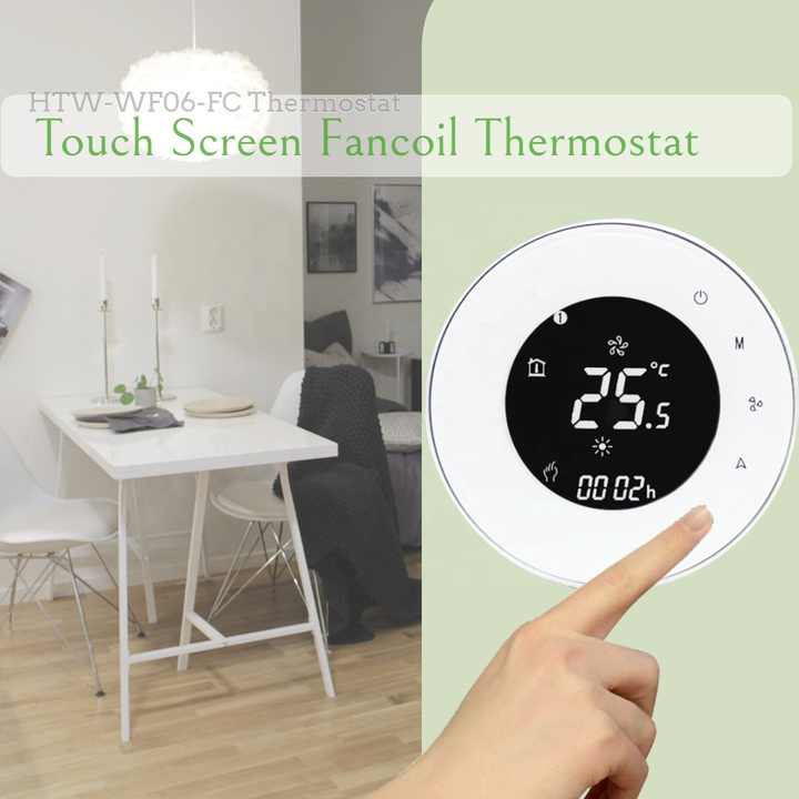 RS485 Modbus Nest Round Shape Room AC Temperature Controller