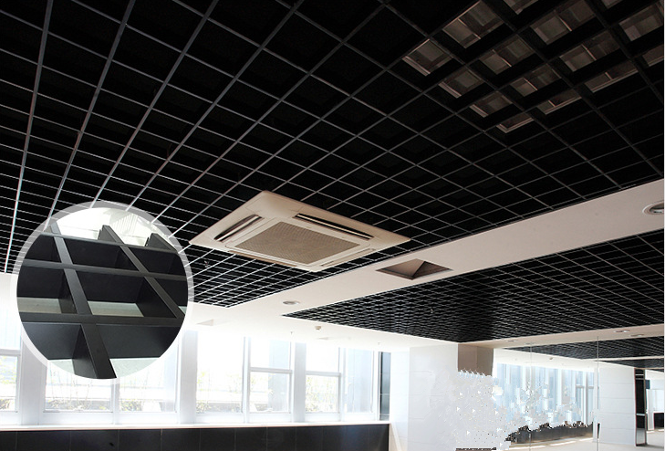 Wholesale Low Price Fireproof Mould Proof Aluminum Grid Ceiling Flame ...