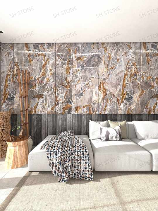 SH STONE Macchia Vecchia Rossa Marble Villa Hotel Restaurant Project ...