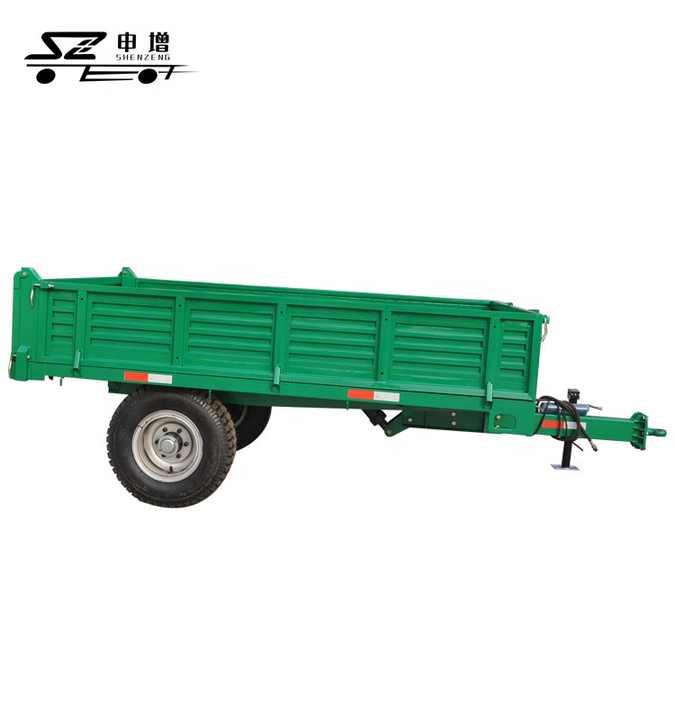 4 Ton Tipper Farm Trailer with 4WD Tractor for Sale