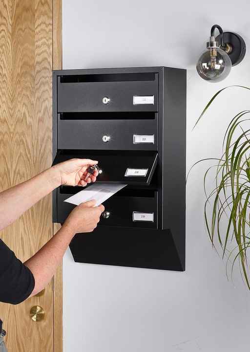 Wall Mounted Mailboxes for Apartments - Individual Post Box in White ...
