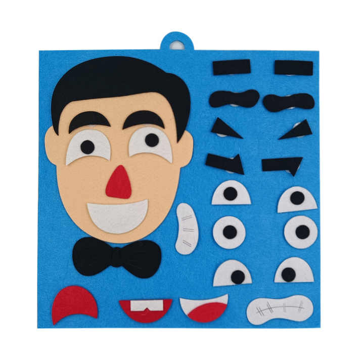 Kids Educational Toy Preschool Learning Social Skills Toy Felt Face ...