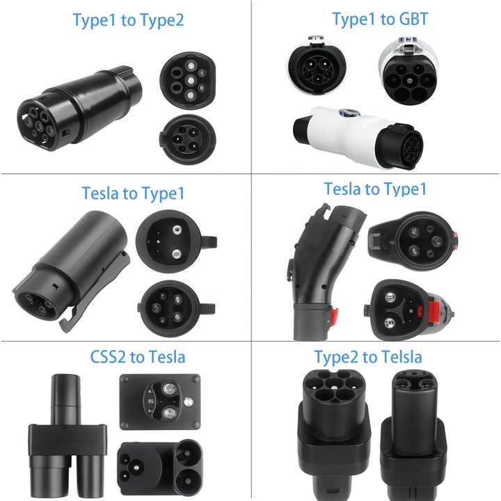 CCS1 to CCS2 EV Connectors 250A 250KW DC Adapter Plug Type Fast Charger ...
