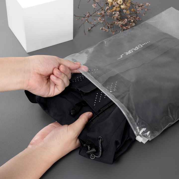 D2W Biodegradable Custom LOGO Translucent Matte Frosted Ziplock Seal ...