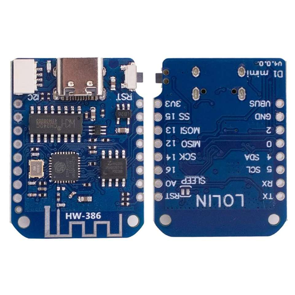 Module WEMOS D1 Mini V4.0.0 TYPE-C USB WIFI Internet Of Things Board ...