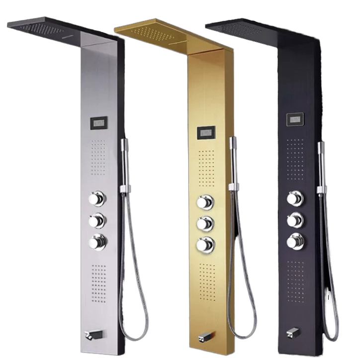 Digital Display 6 Functions Modern Bathroom 304 Stainless Steel ...