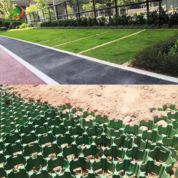 Interlocking plastic paver gravel grass grid for driveway, parking lots ...