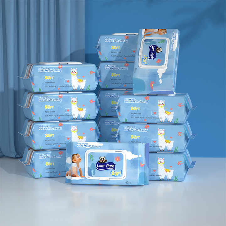 Lampure Baby Wipes - Soft, Alcohol-Free, and Ph Balanced