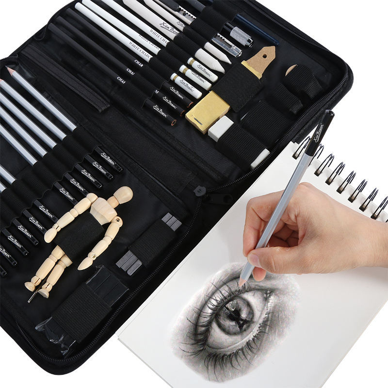 Xin Bowen Professional 35-PC Art Set Sketch Pencil for Drawing Sketches ...