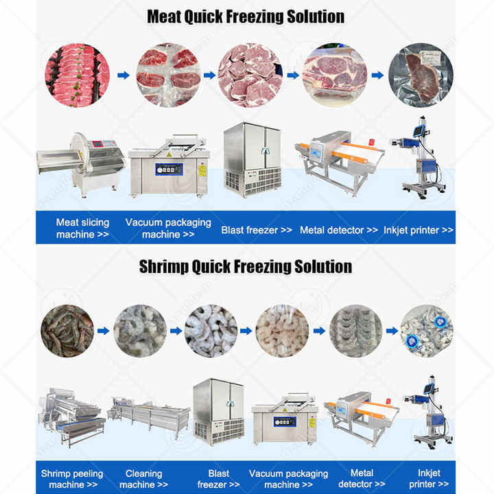 IQF 10 Trays Shock Freezer Industry Blast Freezer Chiller Quick ...