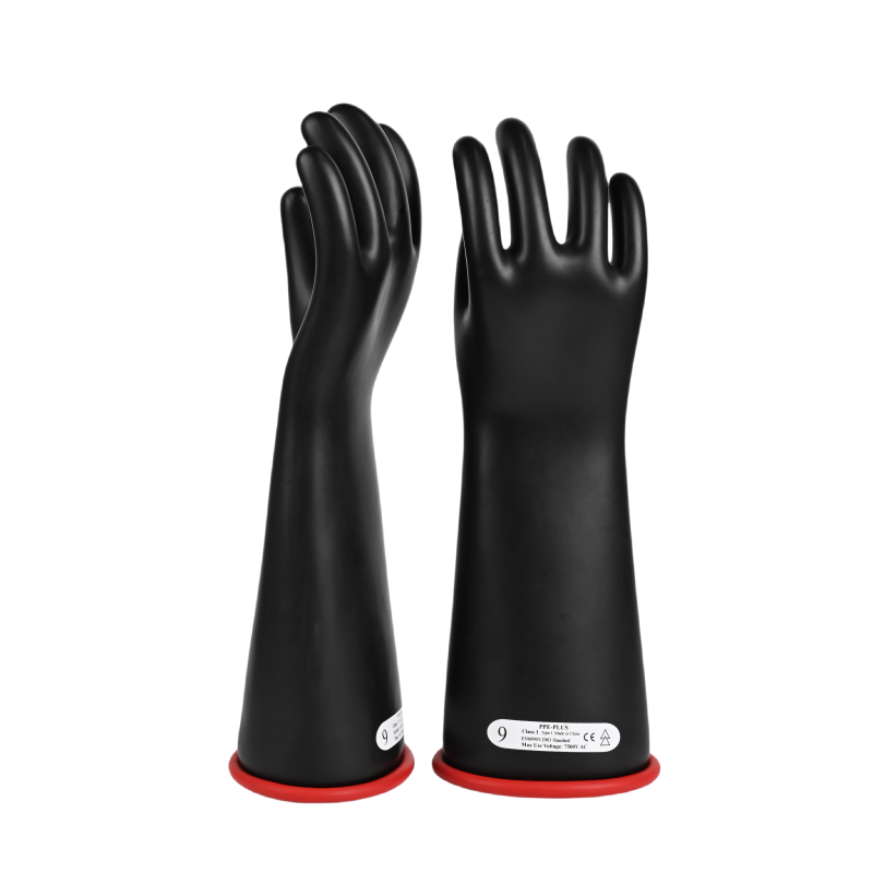 High Quality 7500V Natural Rubber Insulating Gloves Class 1 for ...