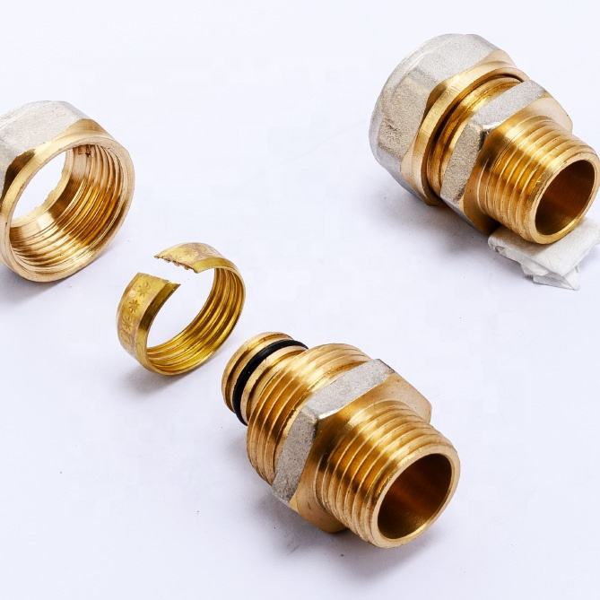 Compression Brass Fittings for Multilayer PEX Pipe Lead-Free Nontoxic ...