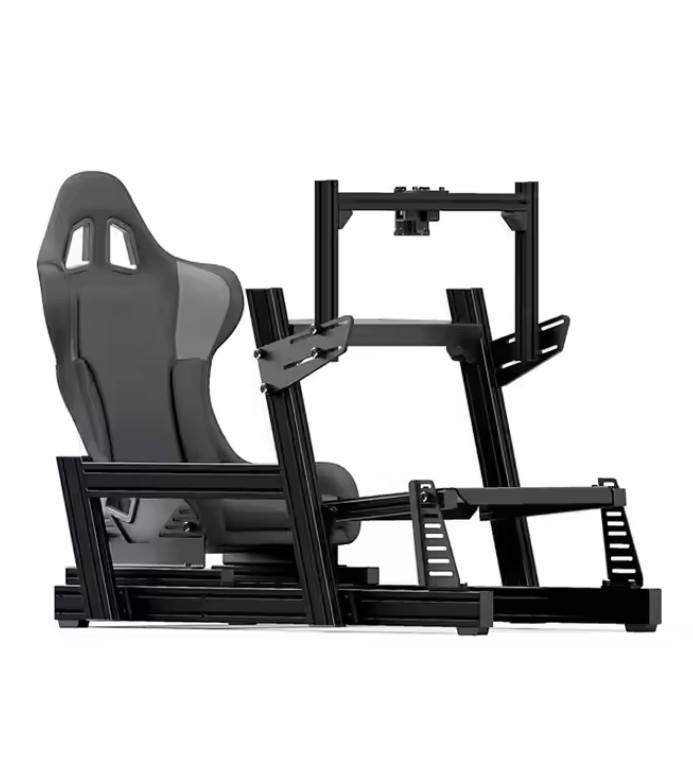 40x80 Sim Racing Rig Cockpit - Durable Black Aluminium Chassis for ...