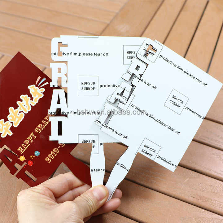 2023 NEW Arrival Single Sided Sublimation Blank MDF 2023 Graduation ...