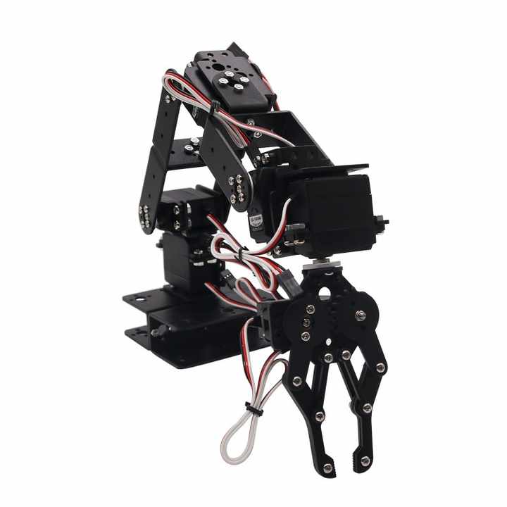 6 DOF Aluminium Robotic Arm Kit for Arduino Robotics & Clamping - OEM