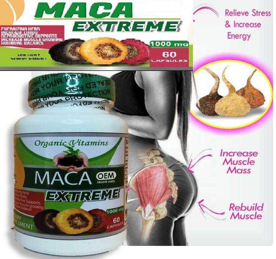 Cápsulas de Maca para aumento de glúteos, pastillas para aumento de ...