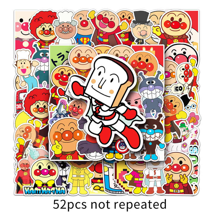 Cartoon Sticker Waterproof Cartoon Cute Anpan Sticker Durable Handbook ...