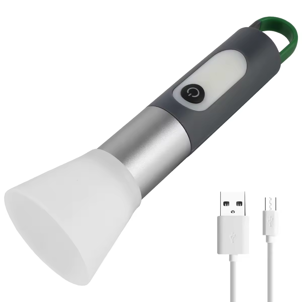 High Power Portable EDC Flashlight Waterproof Torch Light USB-C ...