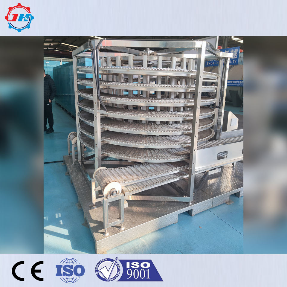 JH High Quality Automatic Cryogenic Iqf Spiral Freezer Frozen Bulk Cod ...