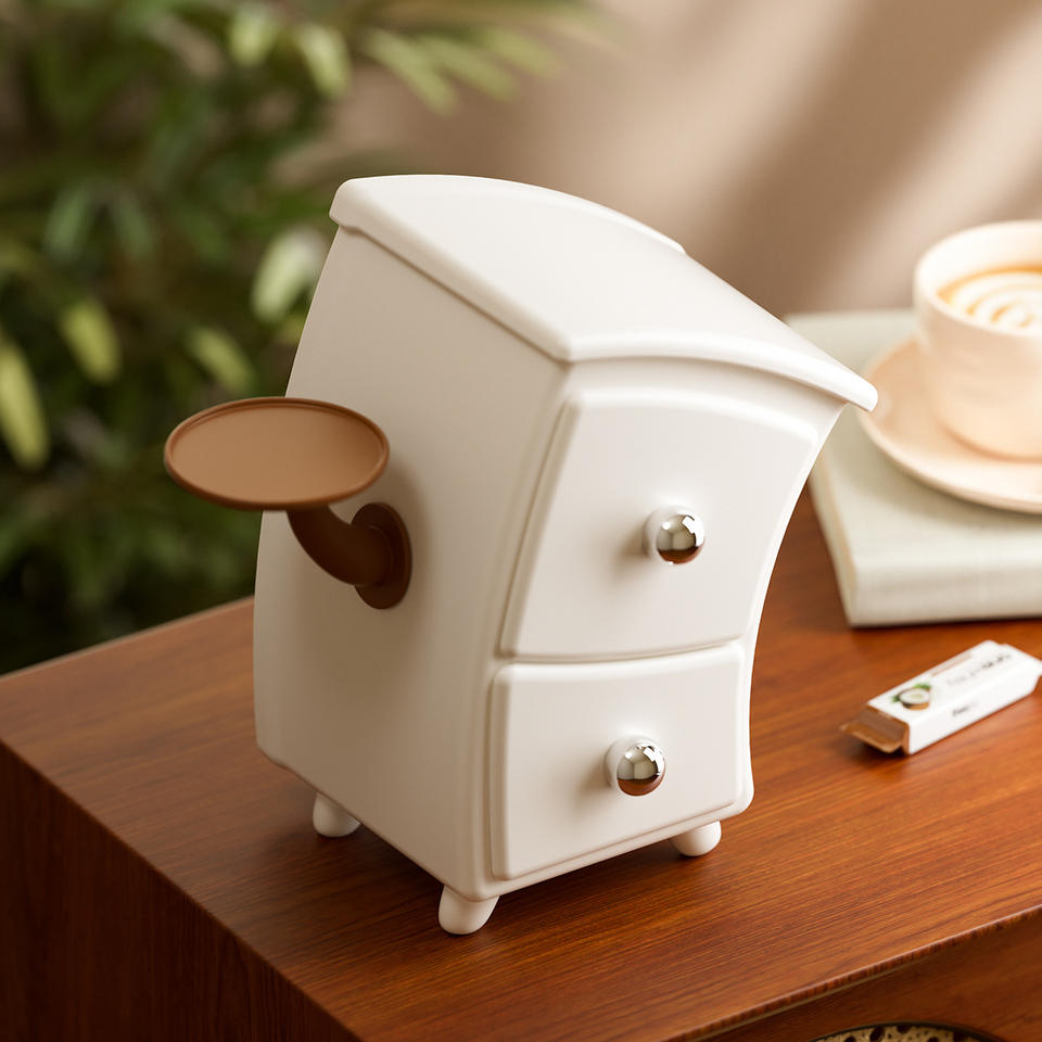 GREENSIDE Plastic Rectangle Storage Box Cute Multi-layer Drawer Desktop ...