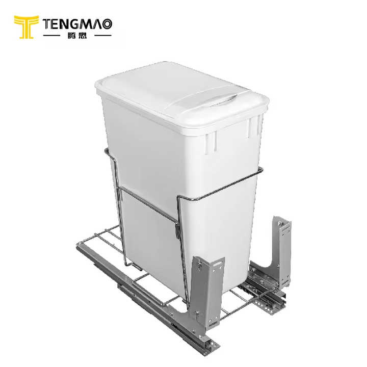 35L Pull Out Dust Bin Waste Garbage Container Bin Build in Cabinet ...