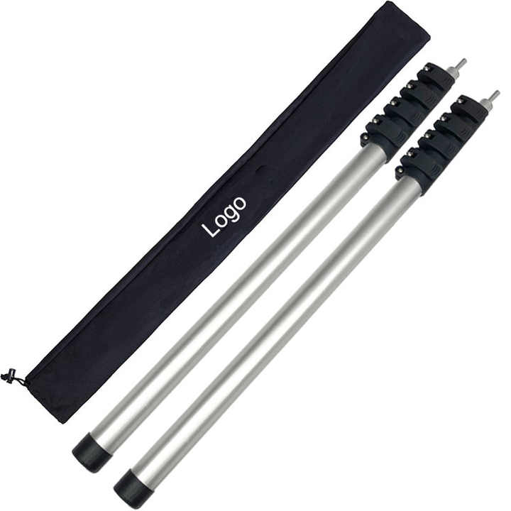 Durable Aluminum Flip Lock Pro Tent Pole - Telescopic Tarp Pole for ...