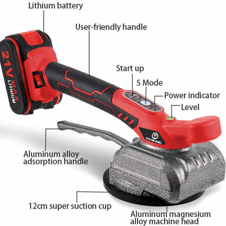 Portable Lithium Battery Tile Installer Suction Lifting Device for ...