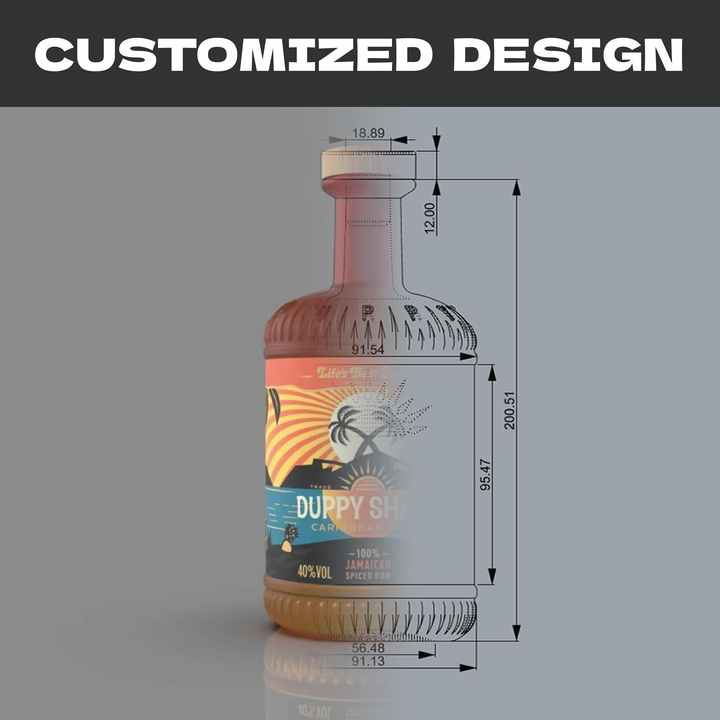 ARIANE 1 Custom Label High Flint 1000ml 750ml Long Neck Fruit Wine ...