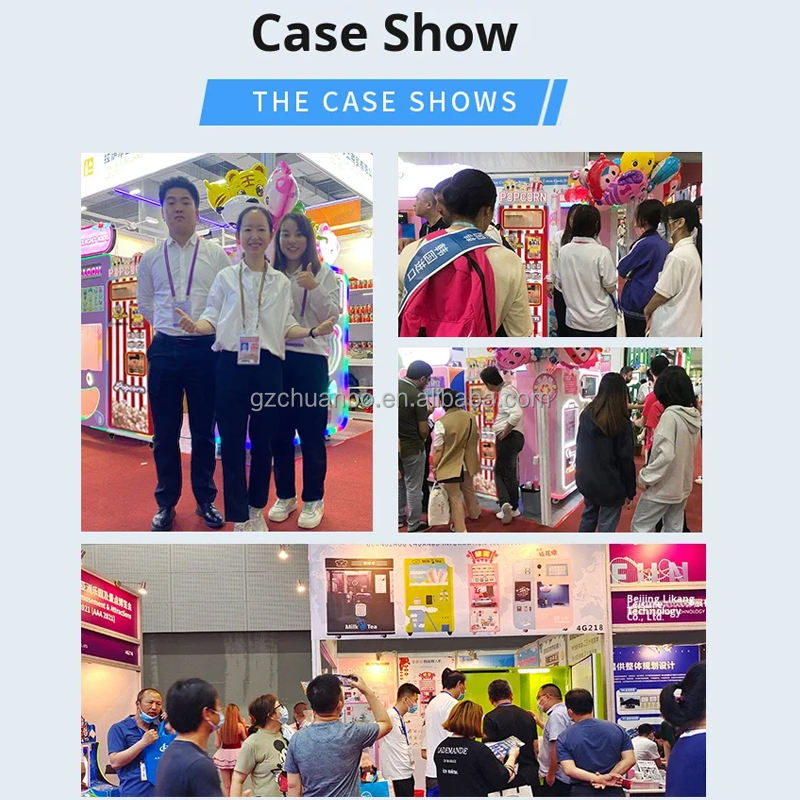 Automatic Corn Popcorn Vending Machine with Metal Construction Credit ...