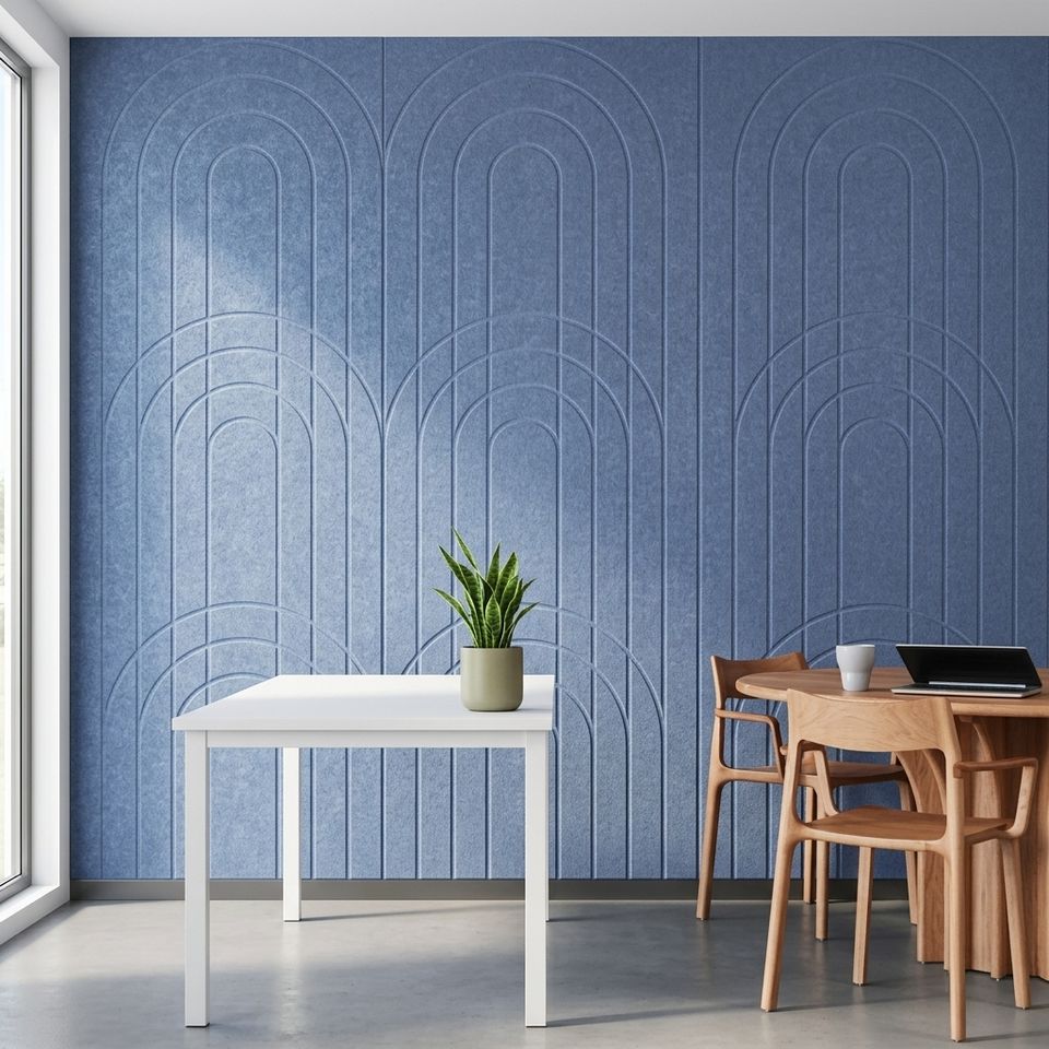 High Density Polyester Fiber Acoustic Panel, Sound Absorbing Board for ...