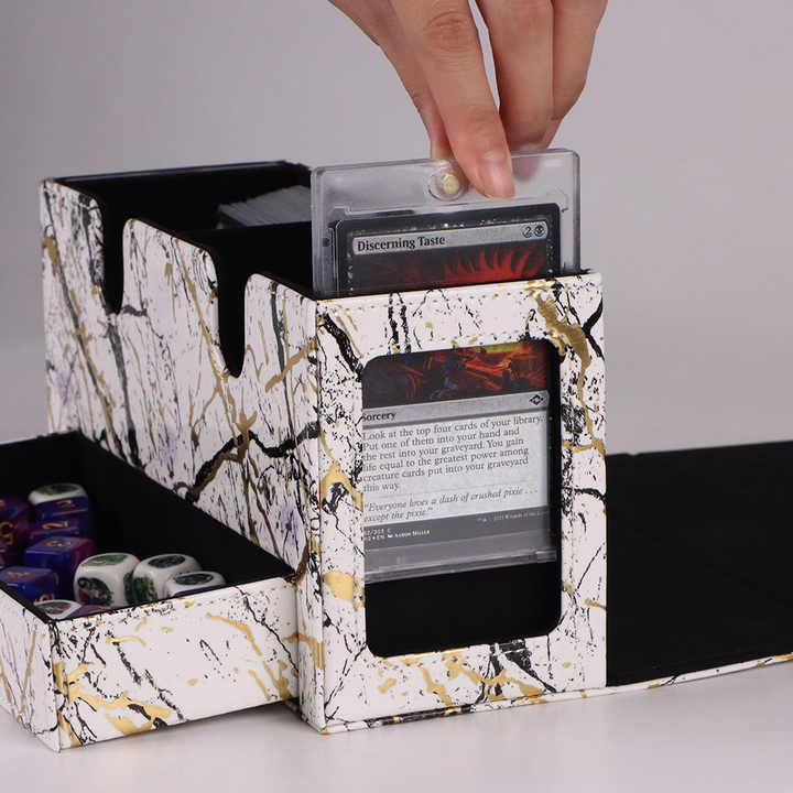 Commander PU Single Display Window MTG Deck Box Magnetic Closure Card ...