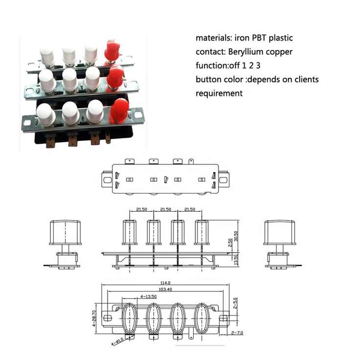 Keyboard Switch for Mixing Machine and Desk Fan Pedestal Fan