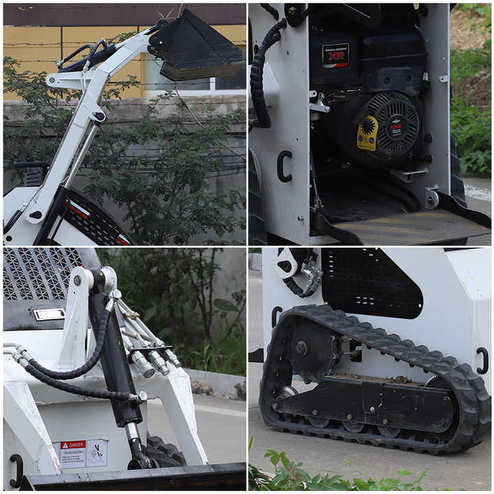 EPA Kubota Diesel Mini Skid Steer Loader Professional Farm Compact Track Wheel Loader EUROS 5 ...