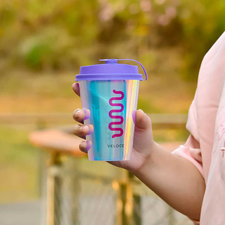 90mm Diameter Single Wall Disposable Plastic Cups 360ml IML Label ...