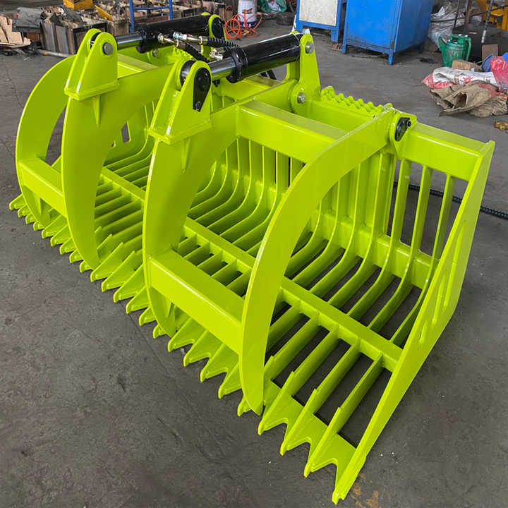 RSBM Skid Steer Hydraulic Grass Grapple Wheel Loader Skeleton Fork ...