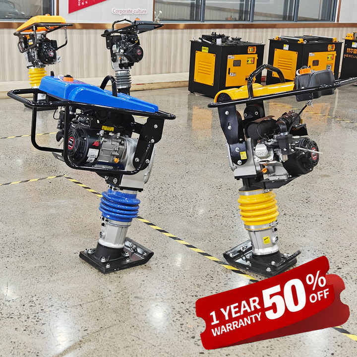 HCD-130 Jumping Hammer Asphalt Pavement Rammer Diesel Foundation Hand ...