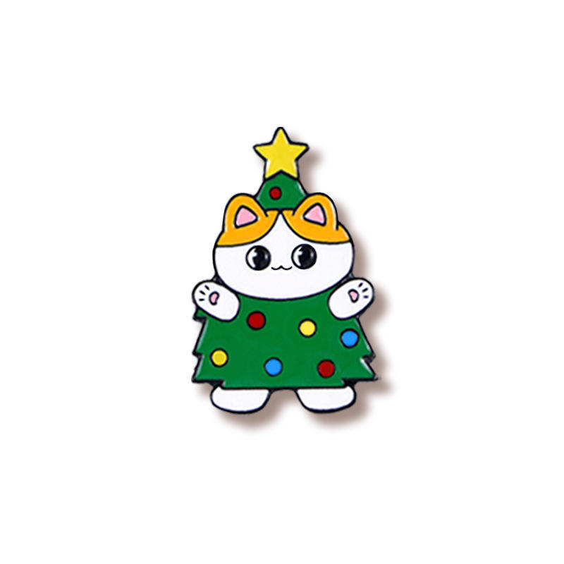 Cute Christmas for Enamel Pin-Customizable Metal Zinc Brooch & Badge ...