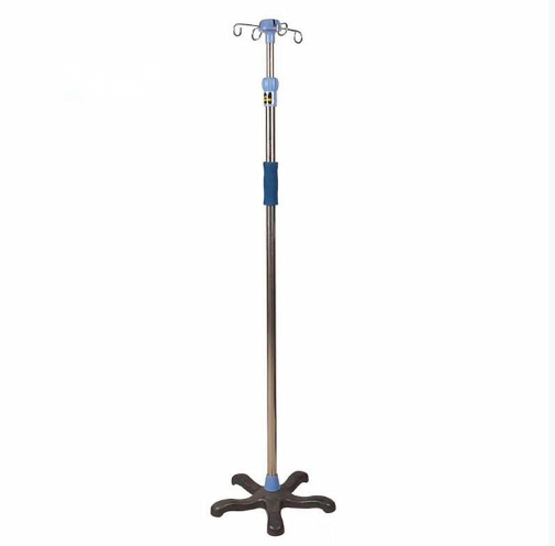 IV Pole Stand with Wheels Adjustable Stainless Steel Infusion Stand ...