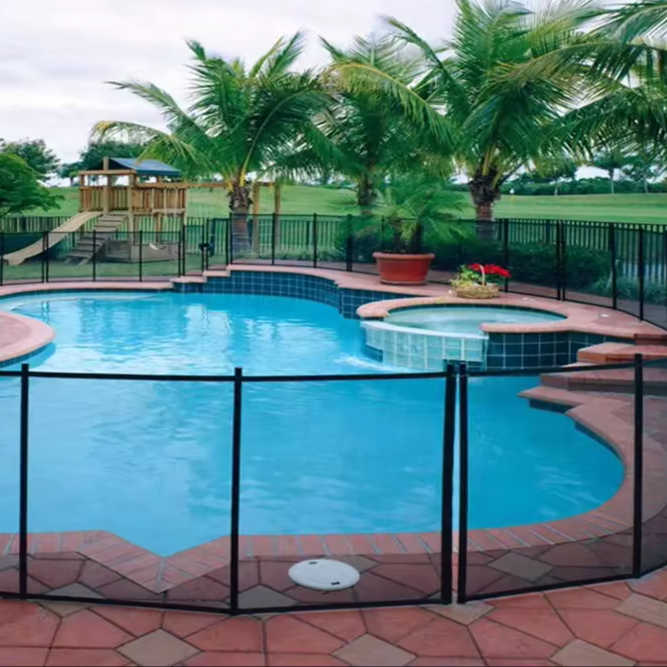 Customizing Safety Mesh Pool Barrier Fence PVC Coated Removable Fence ...