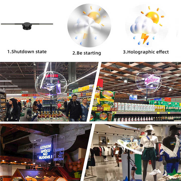 42cm Holographic 3D Fan Projector for Advertising & Promotion - OEM